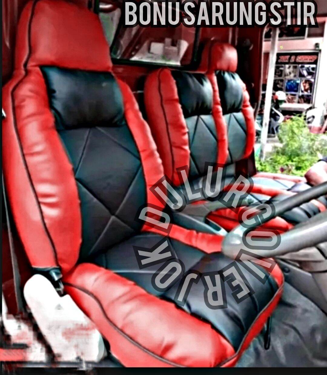 Sarung jok mobil truk hino dutro model sofa - Cover sarung jok mobil truk hino 300 - Sarung jok ...