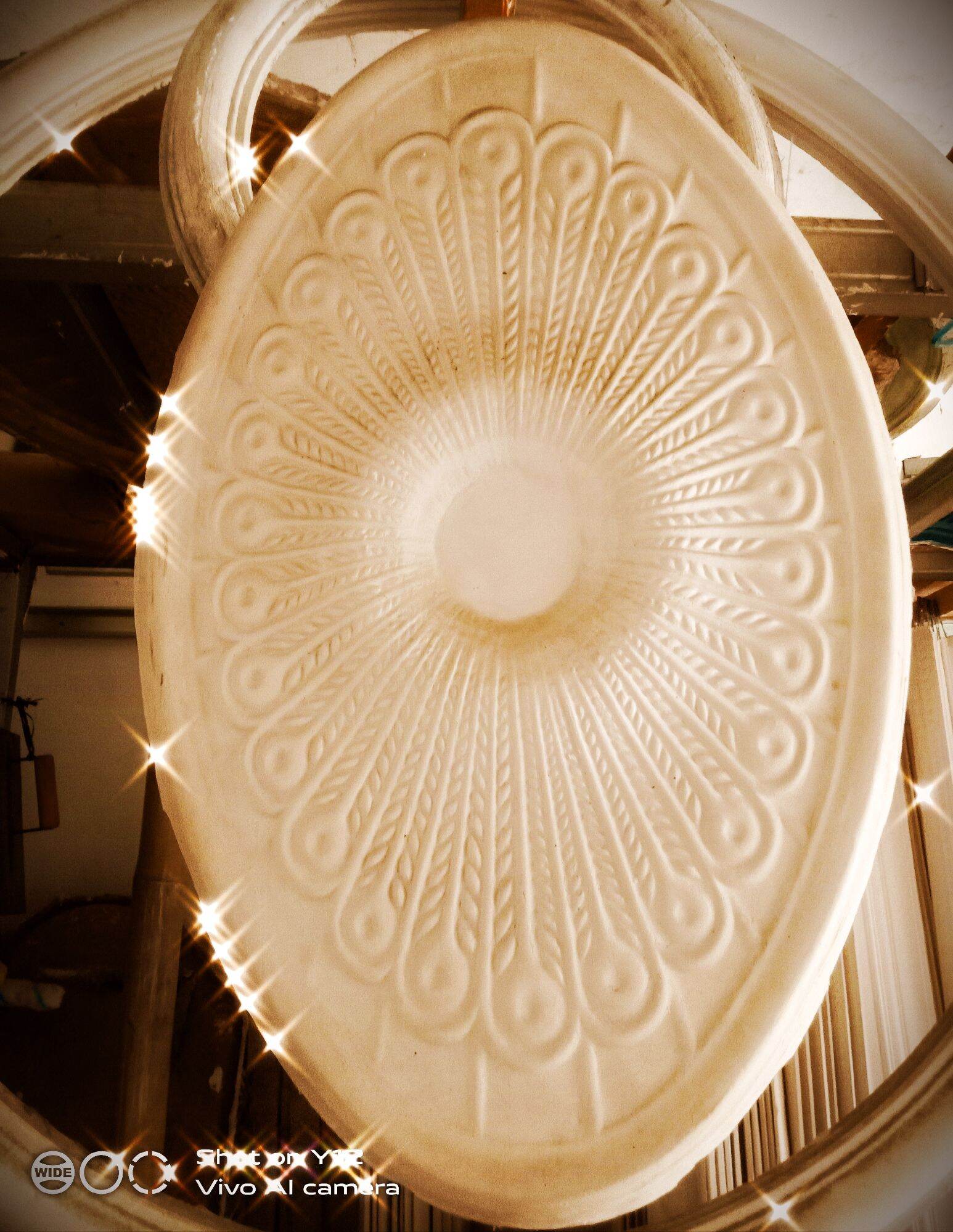 ornamen plafon gypsum motif oval merak 40x65 | Lazada Indonesia