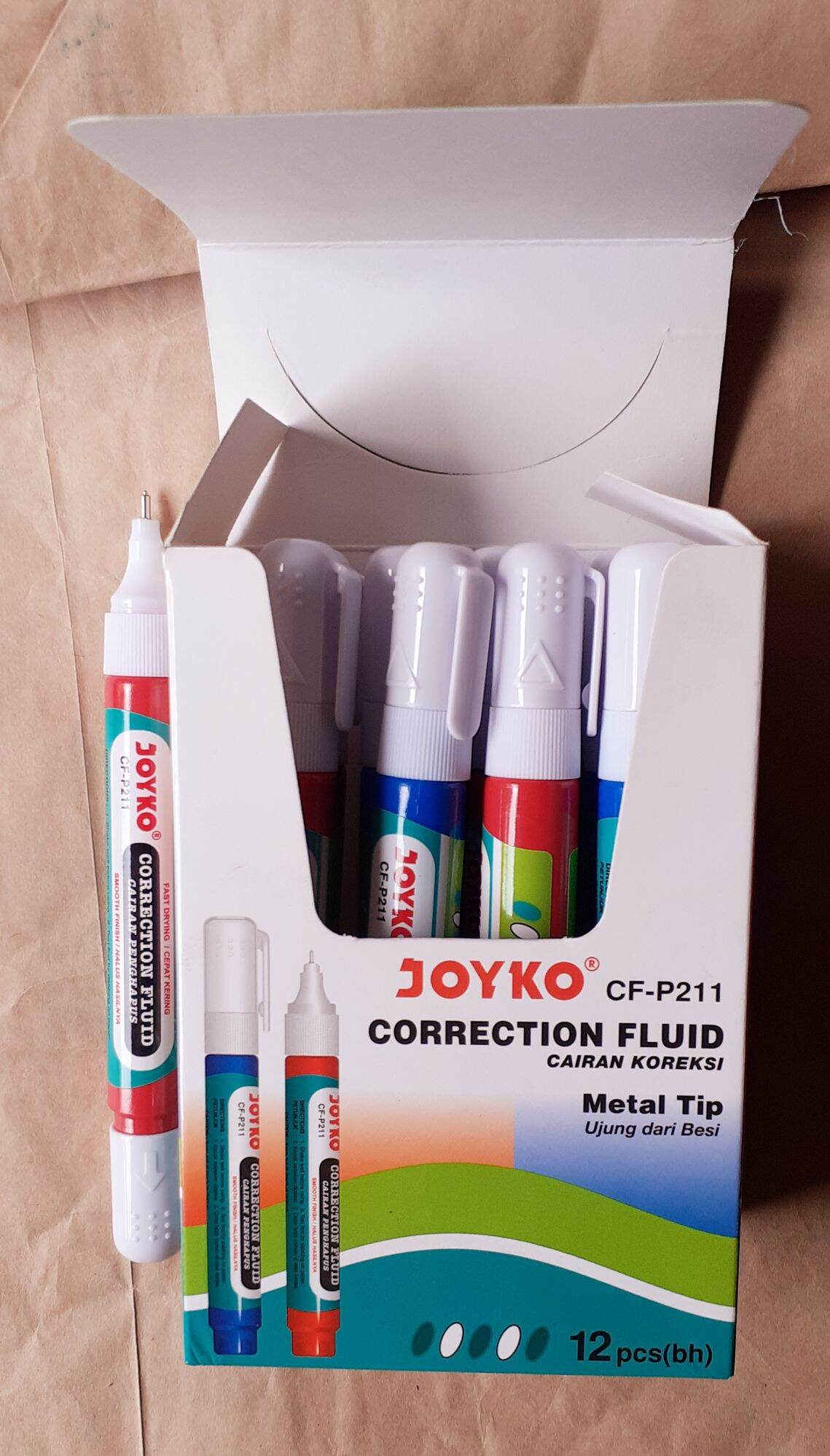 tipe X joyko PEN CF-P211 tipeX pen 12 pcs | Lazada Indonesia