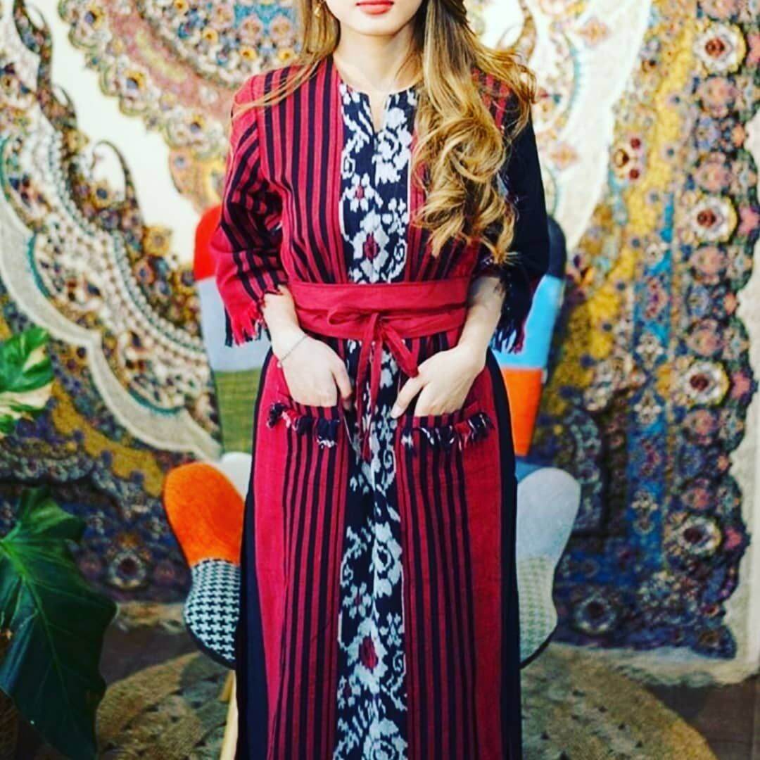 DRESS TENUN MODERN TERBARU DENGAN CELANA | DRESS TENUN UNIK | DRESS ...