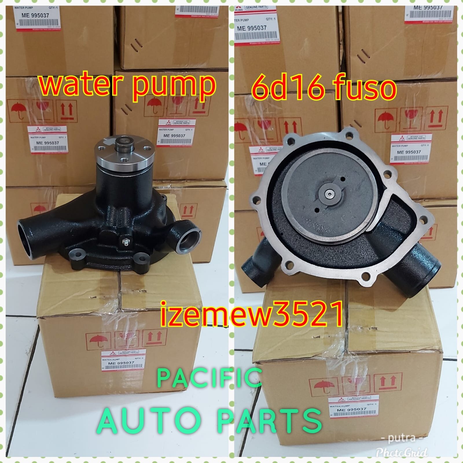 water pump pompa air fuso ps220 6d16 new oem mitsubishi | Lazada Indonesia
