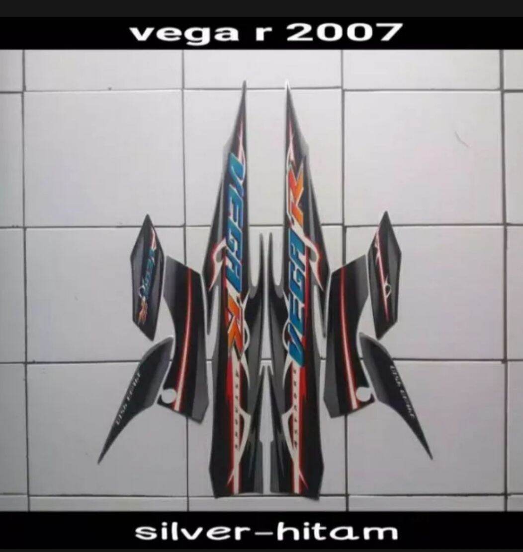STIKER STRIPING LIS BODY VEGA R 2007 2008 SILVER HITAM STANDAR | Lazada ...