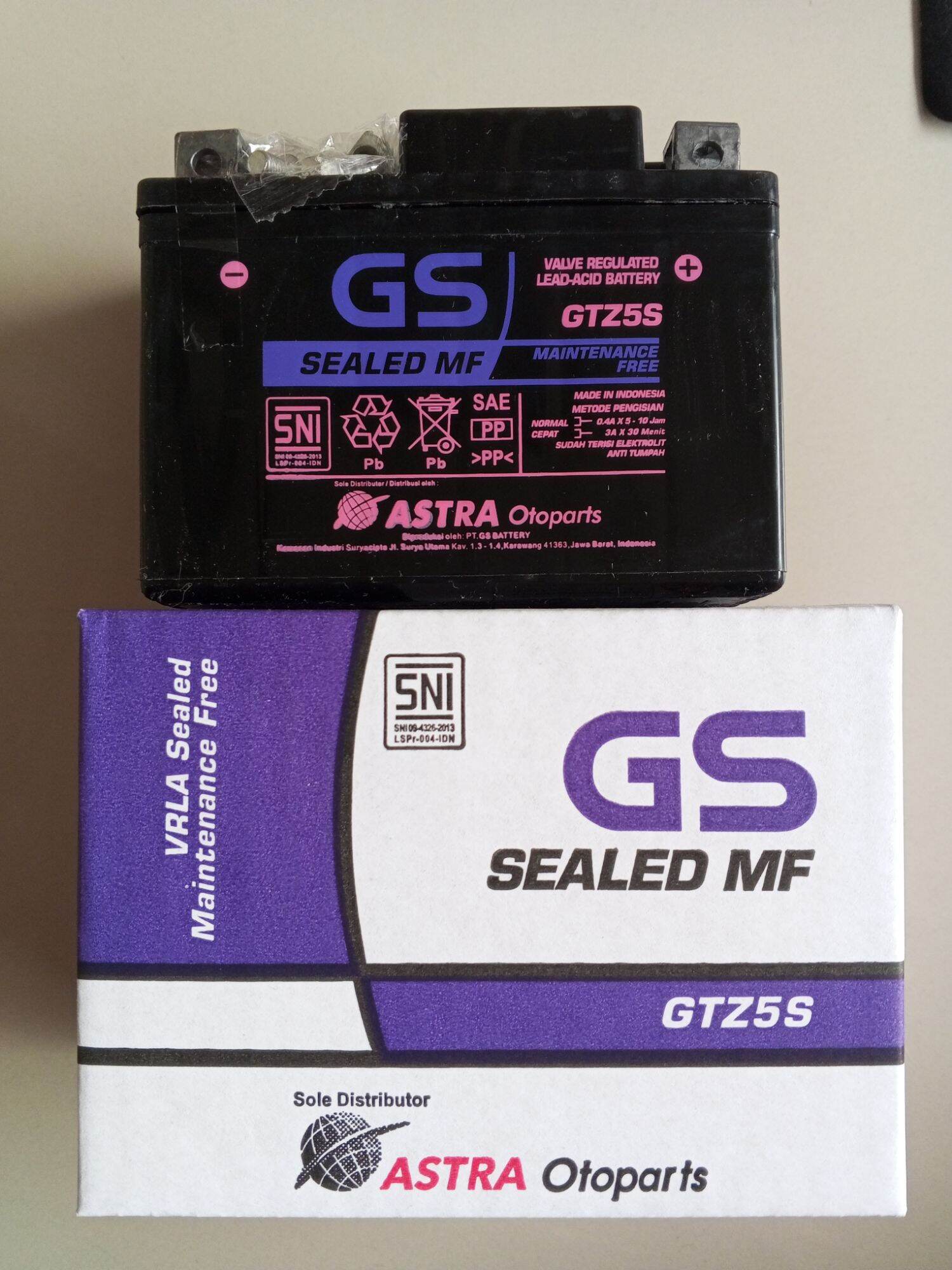 Aki accu motor GS Astra ori untuk motor beat vario scoopy mio dan motor ...