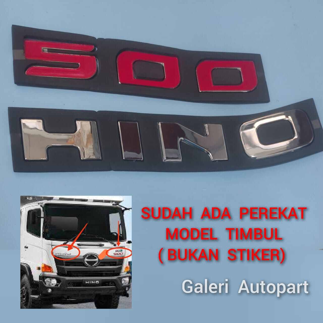 Tulisan Emblem Mobil Hino 500 Timbul | Lazada Indonesia