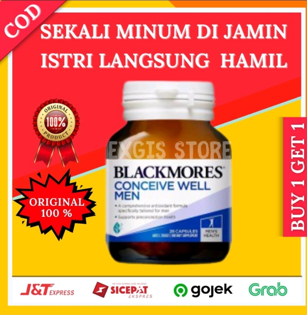 Blackmores Conceive Well Men 28 kapsul Program Kehamilan Promil Pria Suami Istri Original 100% ...