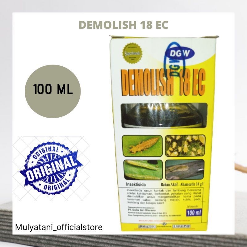 Demolish 18 EC Insektisida Unggulan DGW 100 ML ORIGINAL Kemasan Pabrik ...