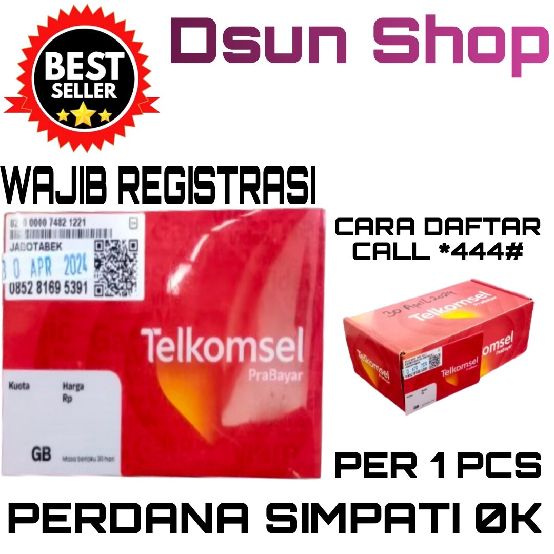 kartu perdana telkomsel reguler 0k simpati nov 2024 nasional | Lazada Indonesia