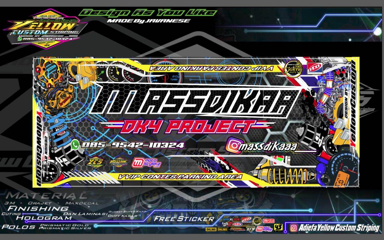 BANNER ALAS MOTOR KONTES,BENGKEL DAN TOKO DLL | Lazada Indonesia