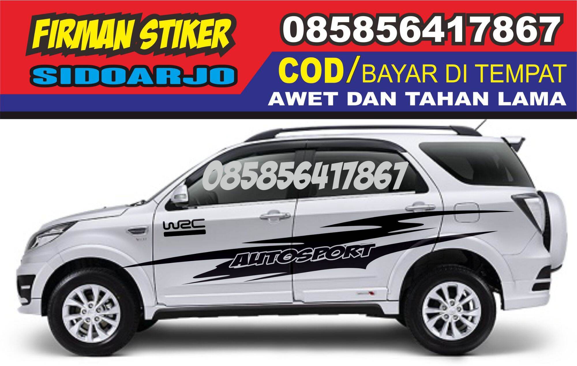 Stiker mobil rush/tetios | Lazada Indonesia