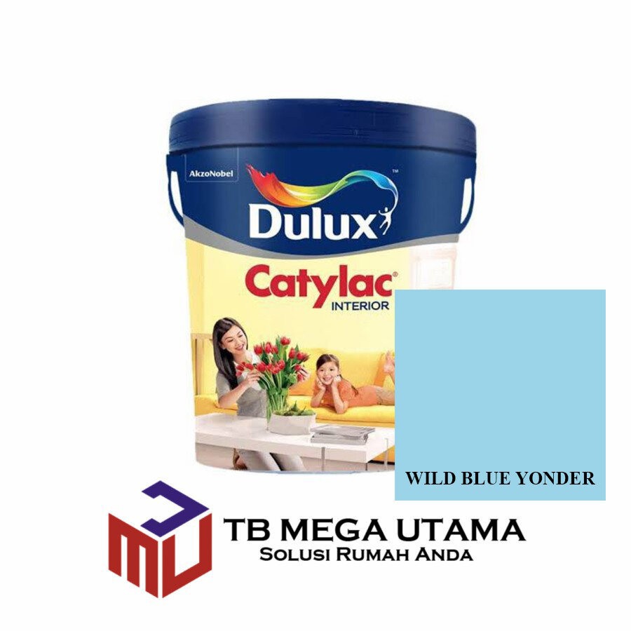 Dulux Catylac Interior Wild Blue Yonder 5 kg | Cat Dinding Interior ...