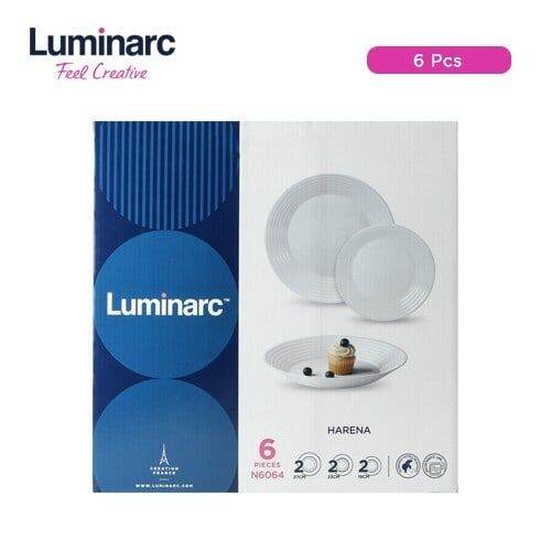 Luminarc Set Piring Makan Harena-6Pcs | Lazada Indonesia