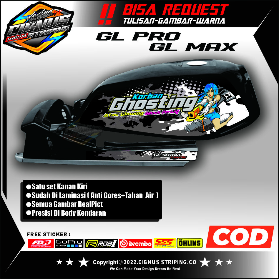 STIKER STRIPING GL PRO GL MAX GL 100 CB | Lazada Indonesia