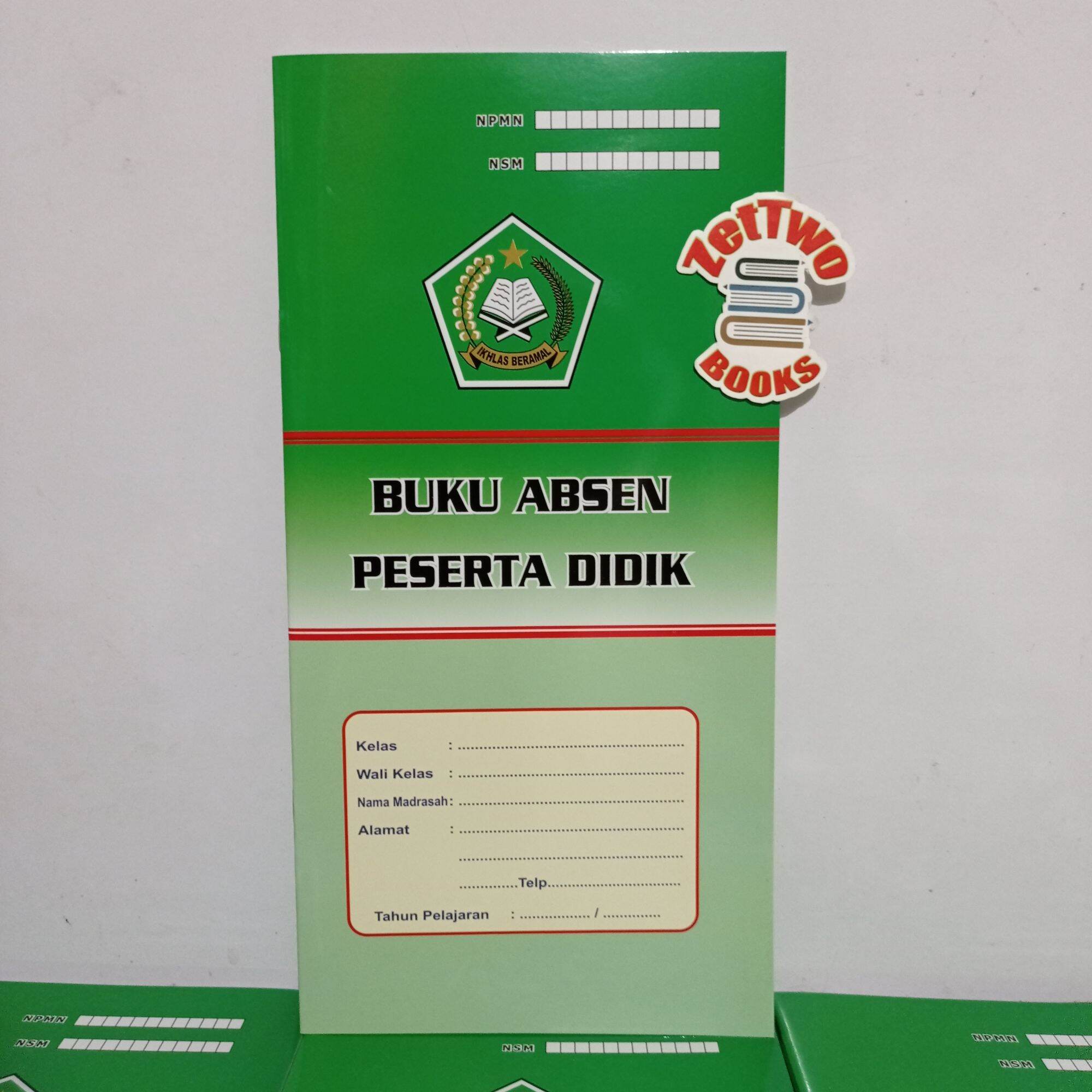 BUKU ABSEN PESERTA DIDIK/DAFTAR HADIR SISWA LOGO KEMENAG (Gratis ...