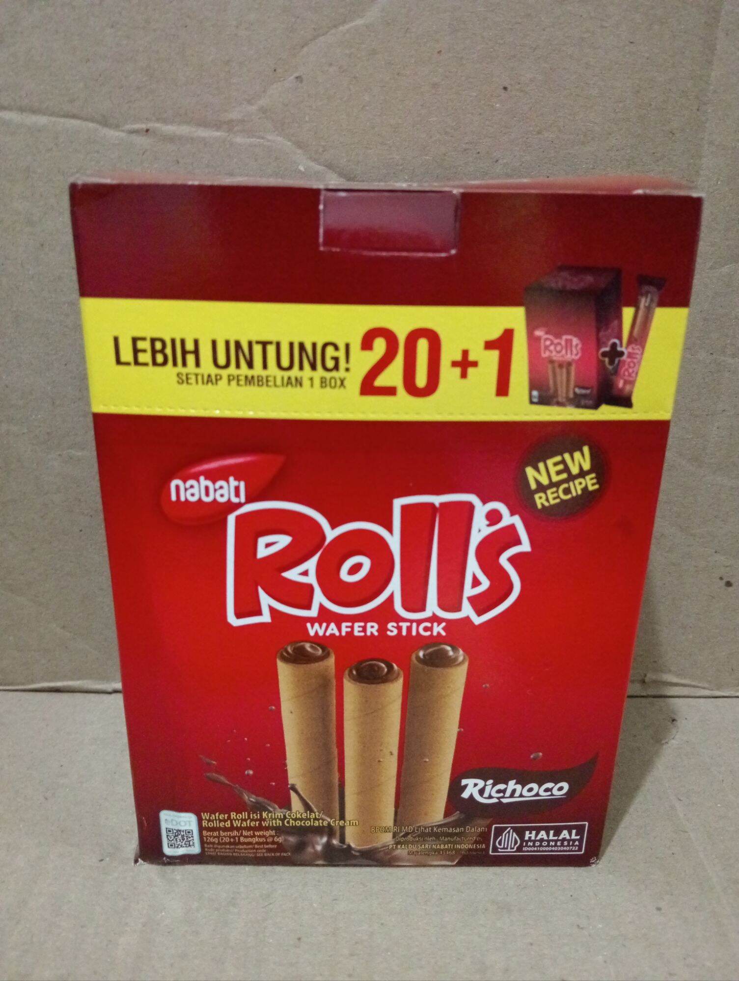 Roll's Wafer Stick Nabati Richoco Isi 20 + 1 | Lazada Indonesia