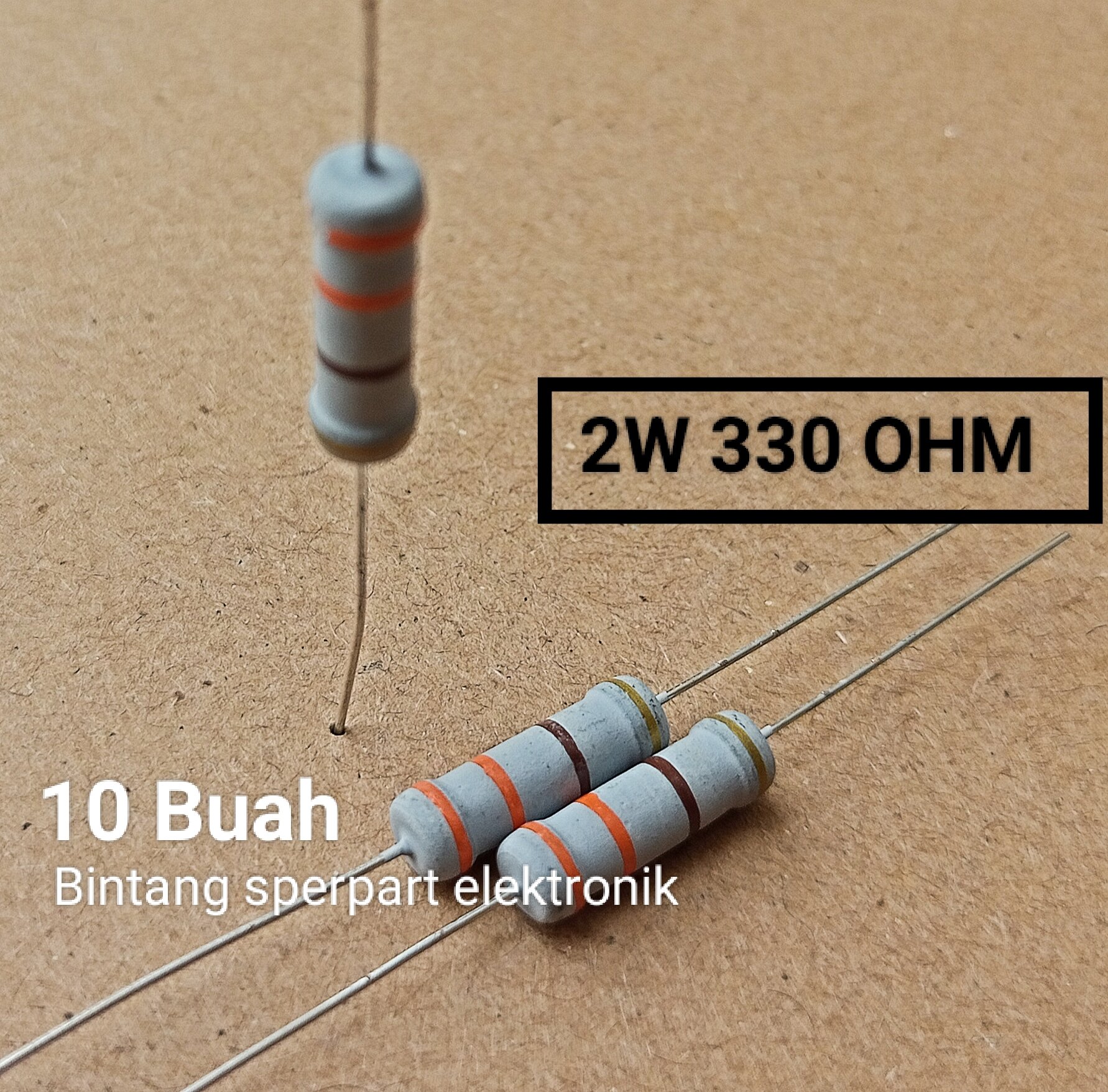 (10 BUAH) RESISTOR 2WATT 330 OHM RESISTOR 2W 330 OHM RESISTOR 2 WATT 330 | Lazada Indonesia