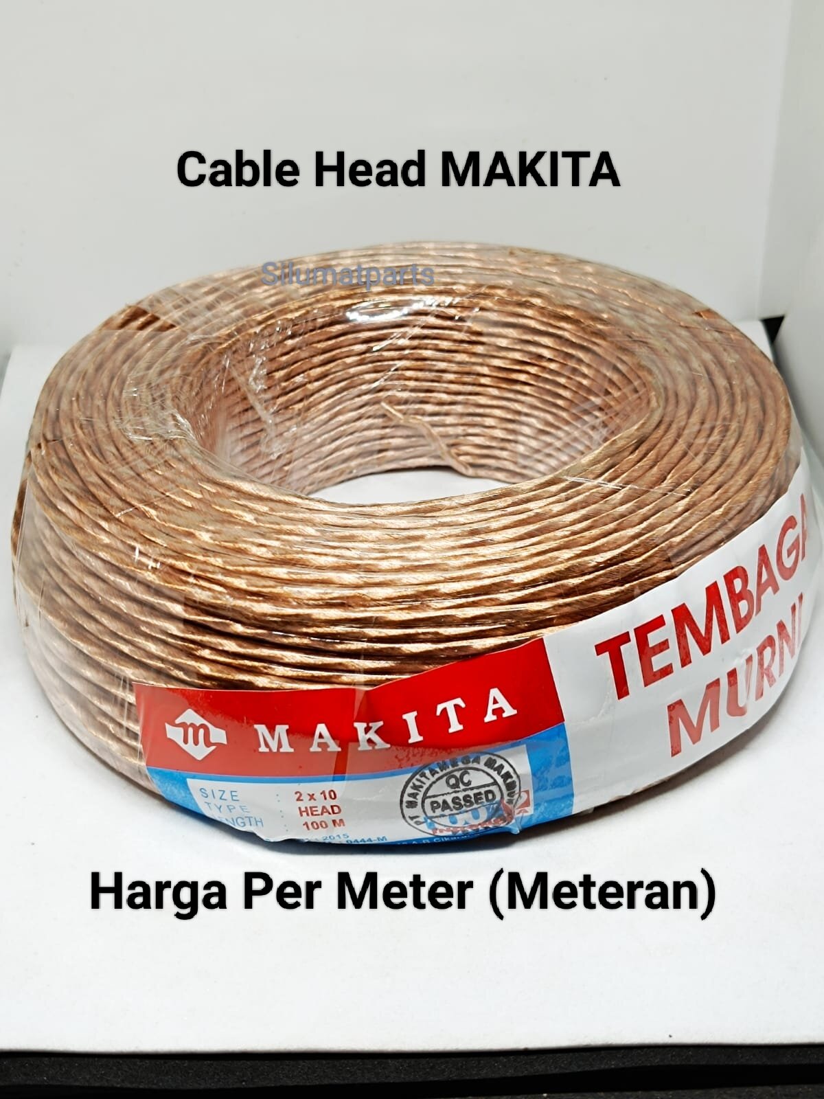 Kabel Head Stereo 2x10 MAKITA (Meteran) / CABLE HEAD MAKITA GOLD 2X10 ...