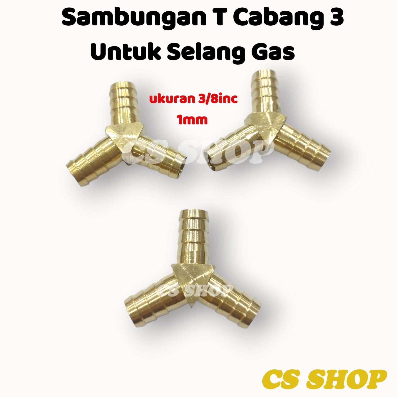 Sambungan Kuningan T Cabang 3 Selang Gas/Cabang 3 Kuningan Selang Gas ...