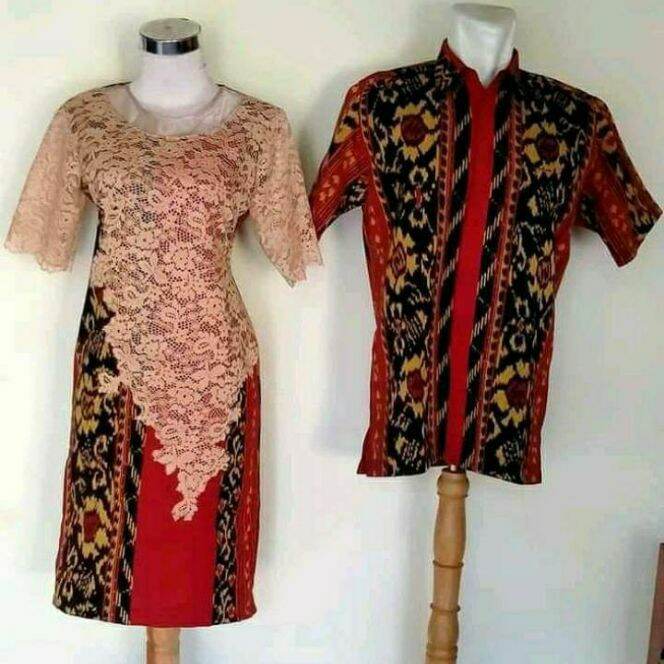 couple tenun sabu merah gold premium | Lazada Indonesia