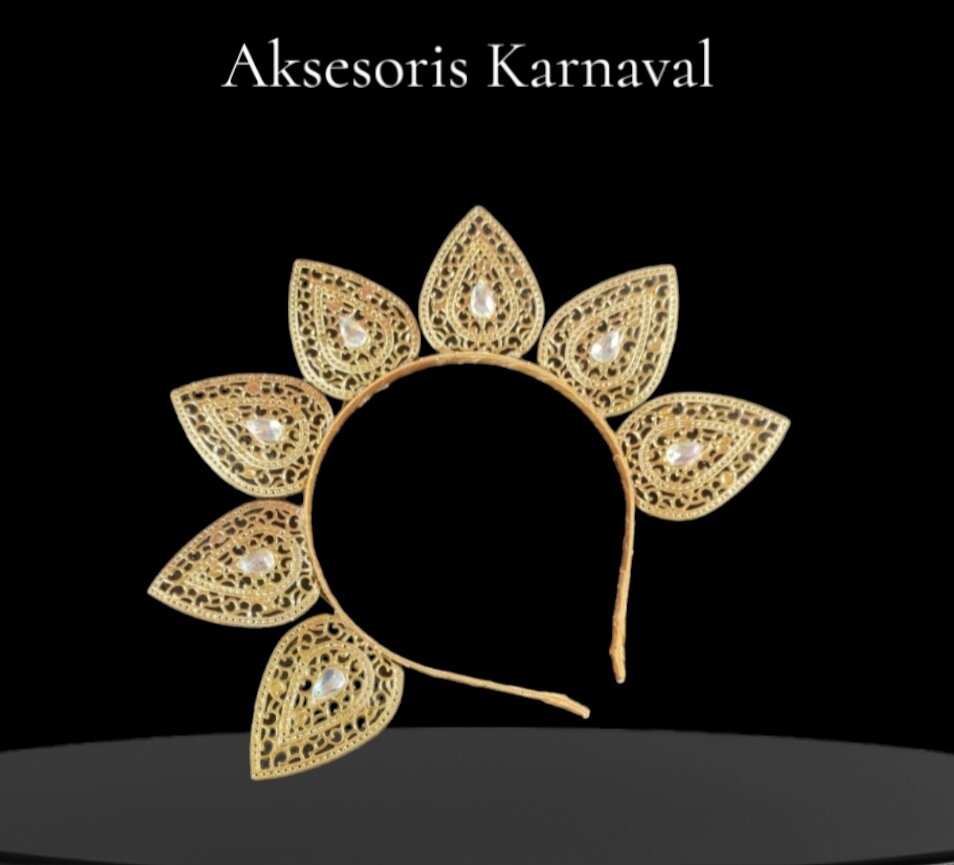 BANDO AKSESORIS MAHKOTA TETES BANDANA HEADPIECE KARNAVAL TARI FASHION ...