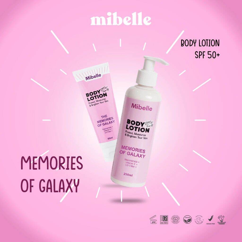 MIBELLE BODY LOTION SPF 50 TONE UP | Lazada Indonesia