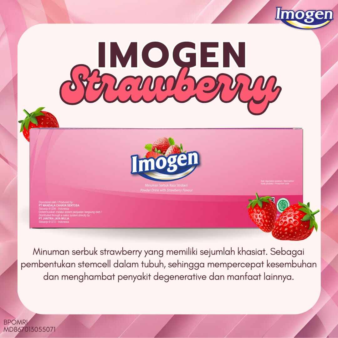 IMOGEN STRAWBERRY 1 BOX/30 SACHET | Lazada Indonesia