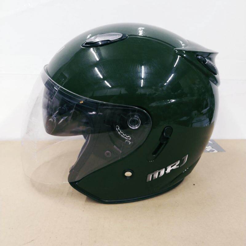 Helm MRJ Centro Half Face Double Visor Solid | Lazada Indonesia