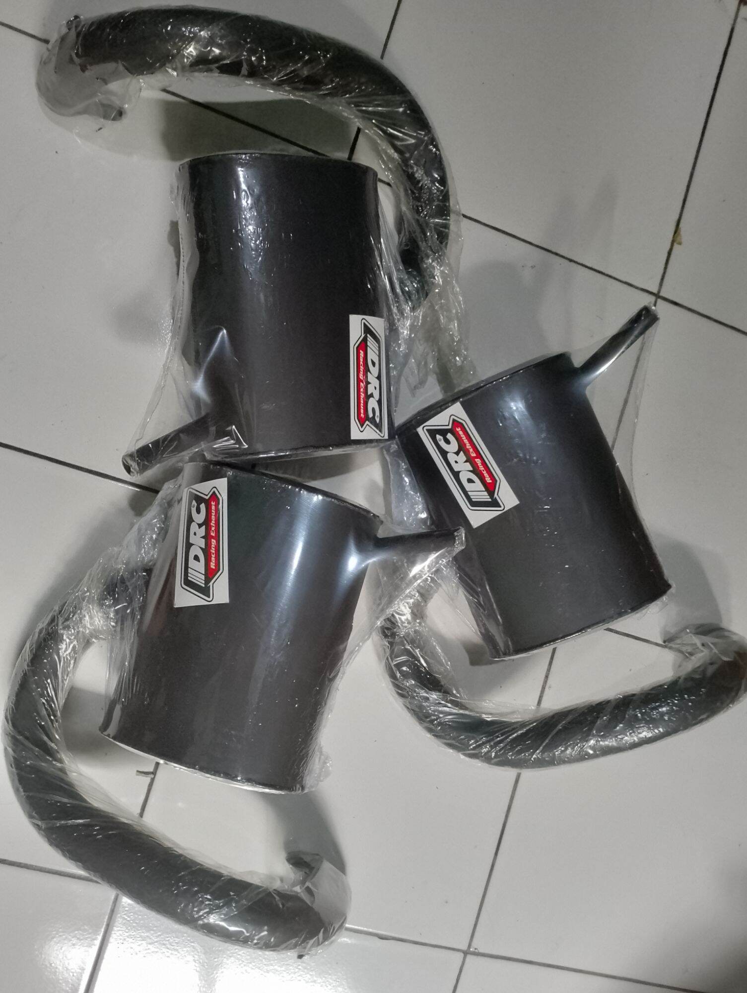 ORIGINAL!!! Knalpot vespa standar hitam dop original DRC | Lazada Indonesia