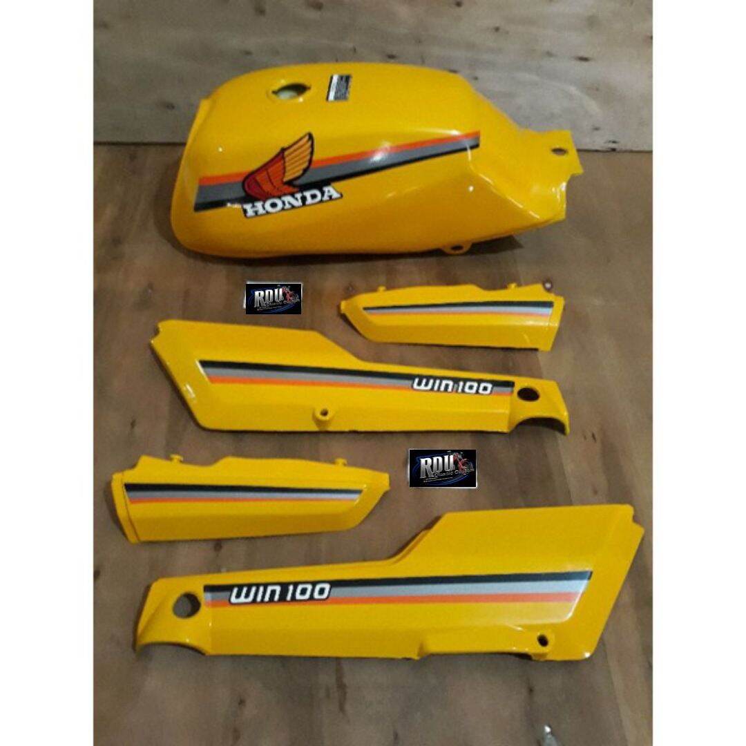 tangki set body lengkap honda win 100 warna kuning bumblebee | Lazada ...