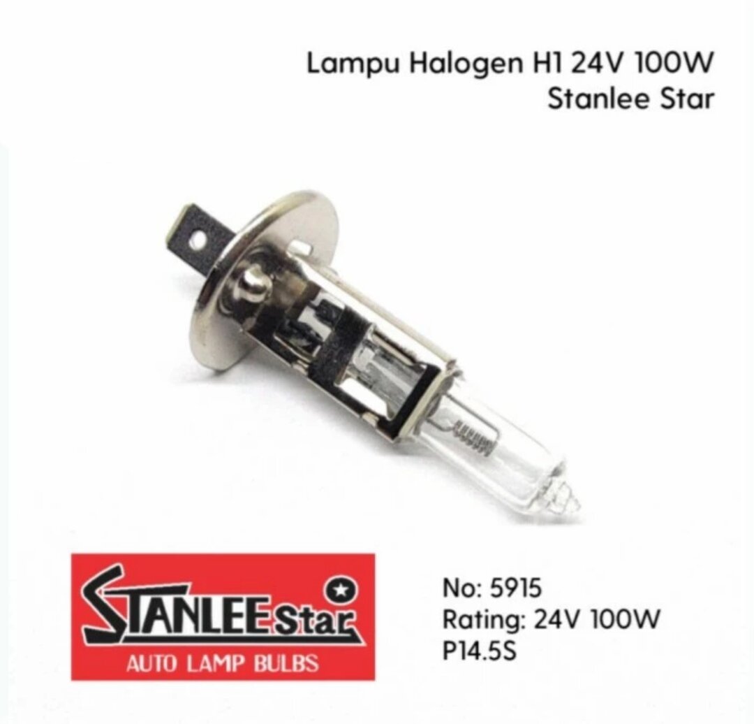 STANLEE (5915) H1/H 1 24V-100W Bohlam Lampu Halogen H1 24V-100W | Lazada Indonesia