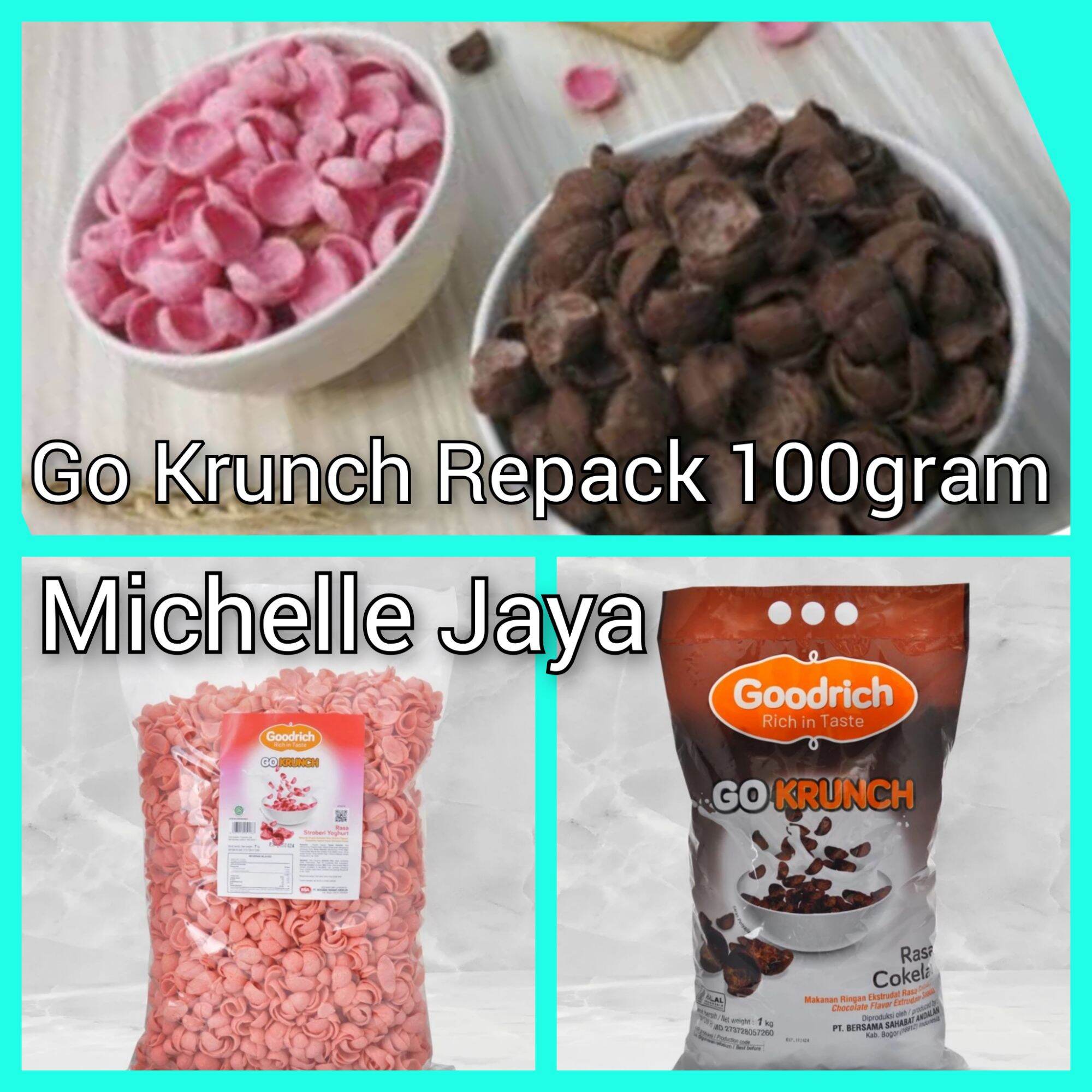 Topping Go Krunch repack 100gram / coco crunch renyah enak cemilan ...