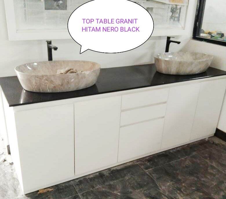 top table granit hitam / granit hitam | Lazada Indonesia