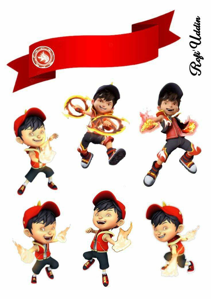 Topper cake kue boboiboy boboboy bisa custom nama dan ucapan | Lazada ...