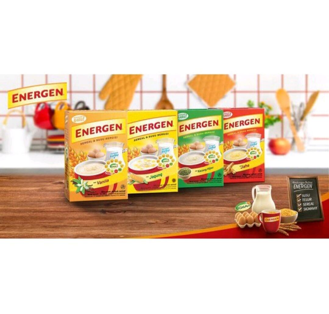 Energen Sachet isi 10 Berat 30gr Varian Vanilla, Coklat dan Kacang ...