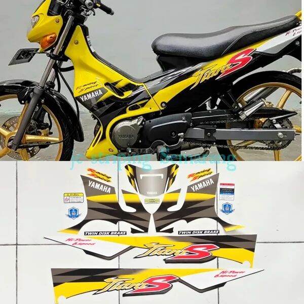 Striping Yamaha Tiara S 120 : Kuning. | Lazada Indonesia