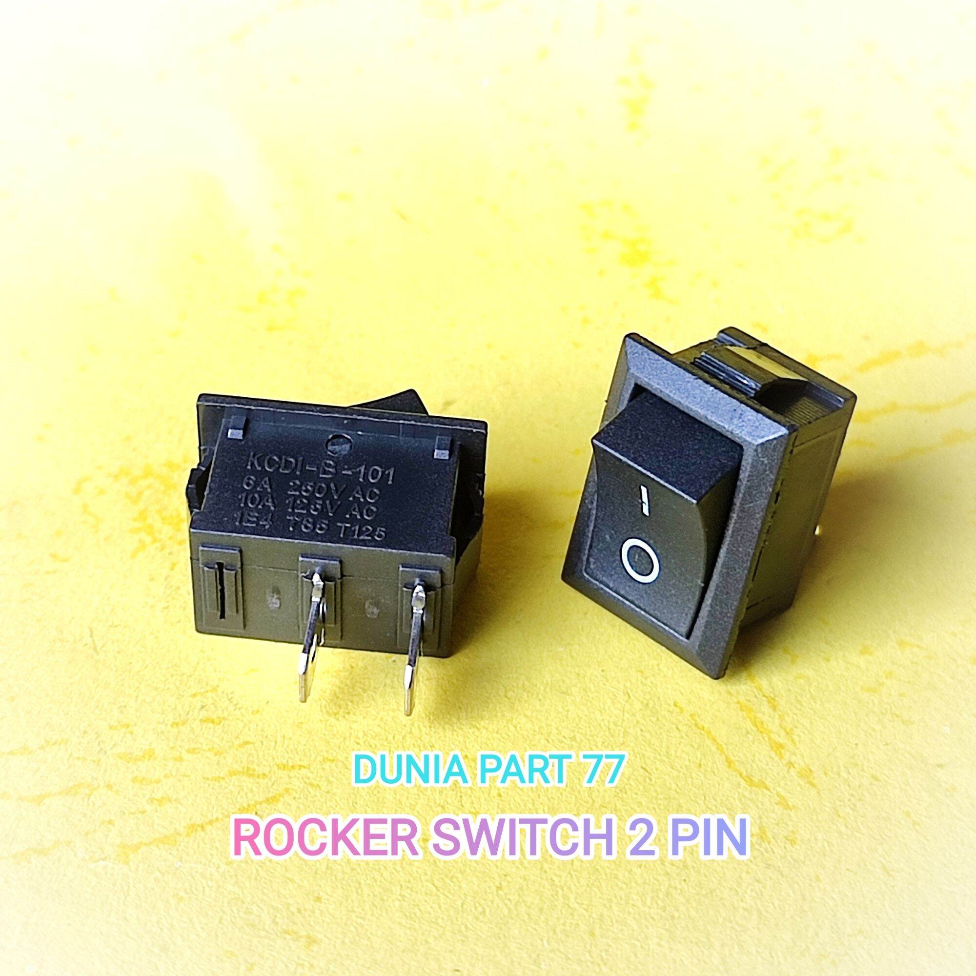 ROCKER SWITCH 2 PIN SWITCH KARAUKE SWITCH ON OFF SAKLAR ON OFF SAKLAR ...
