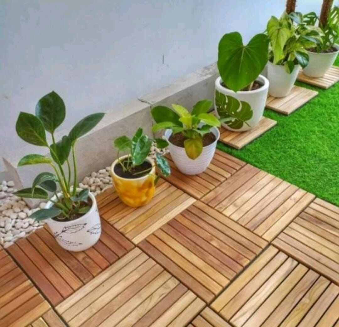 lantai kayu jati floring bongkar pasang natural | Lazada Indonesia