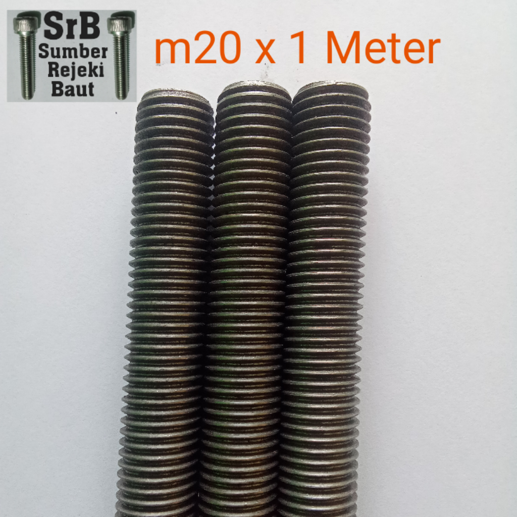 Baut As Drat M20 x 1 Meter Harga Satuan | Lazada Indonesia