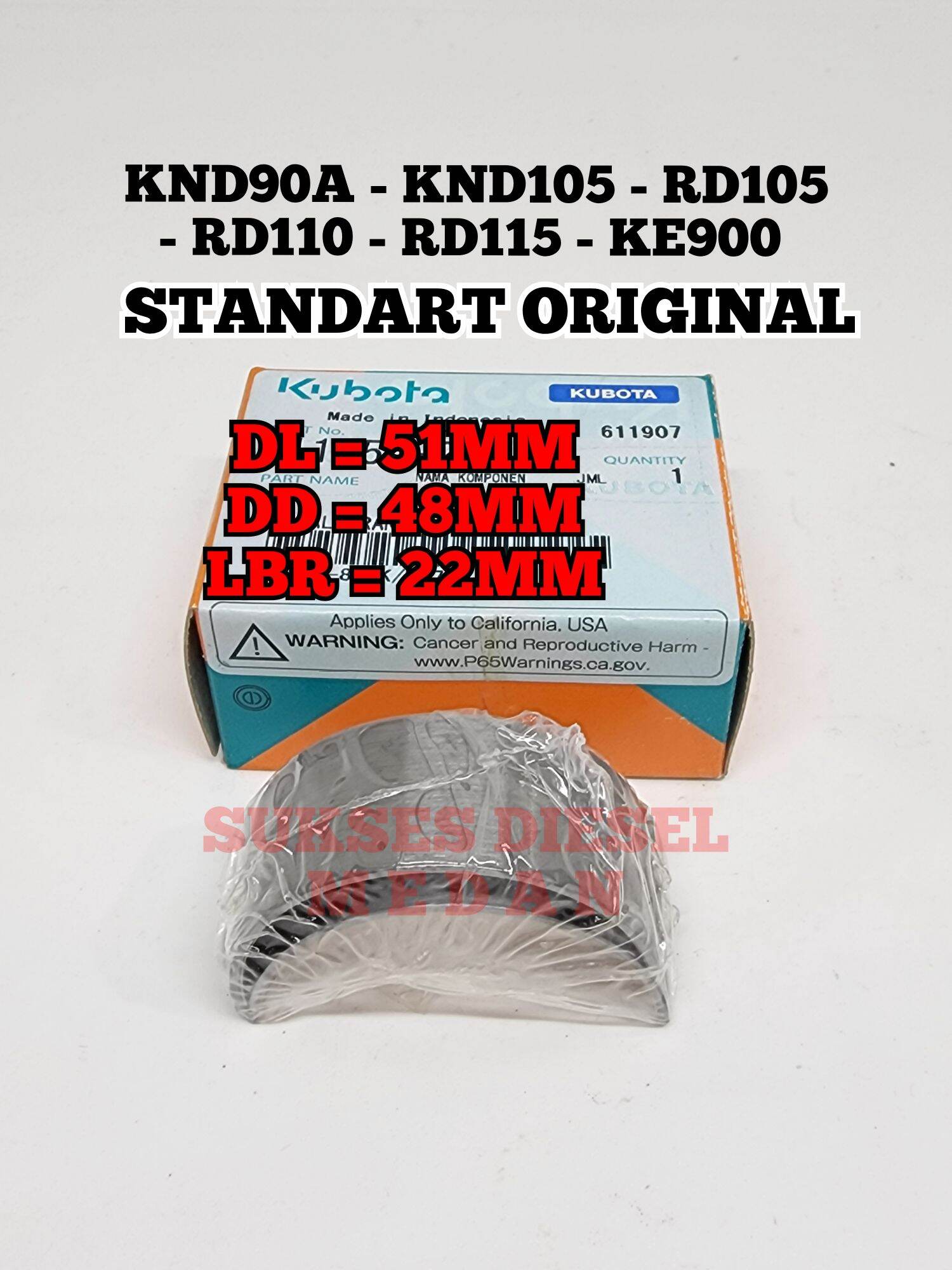 KND90A KND105 RD105 RD110 RD115 Crank Pin Metal CPM Metal Jalan Raun ...