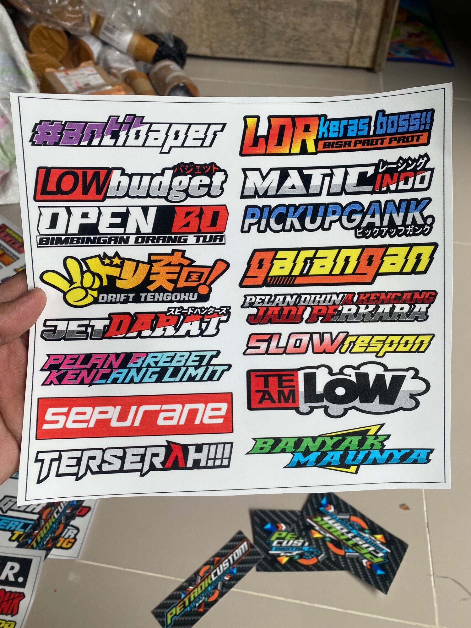 Sticker Pack Kata Kata / Stiker Pack Racing / Stiker Pack Viral ... Sticker Pack Kata Kata / Stiker Pack Racing / Stiker Pack Viral ...