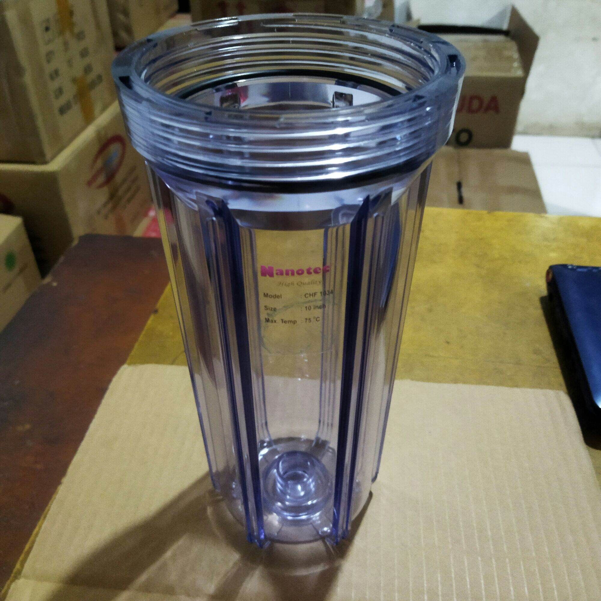 Tabung Housing Filter air Nanotec 10 inch drat in out 1/2- 3/4 single ...