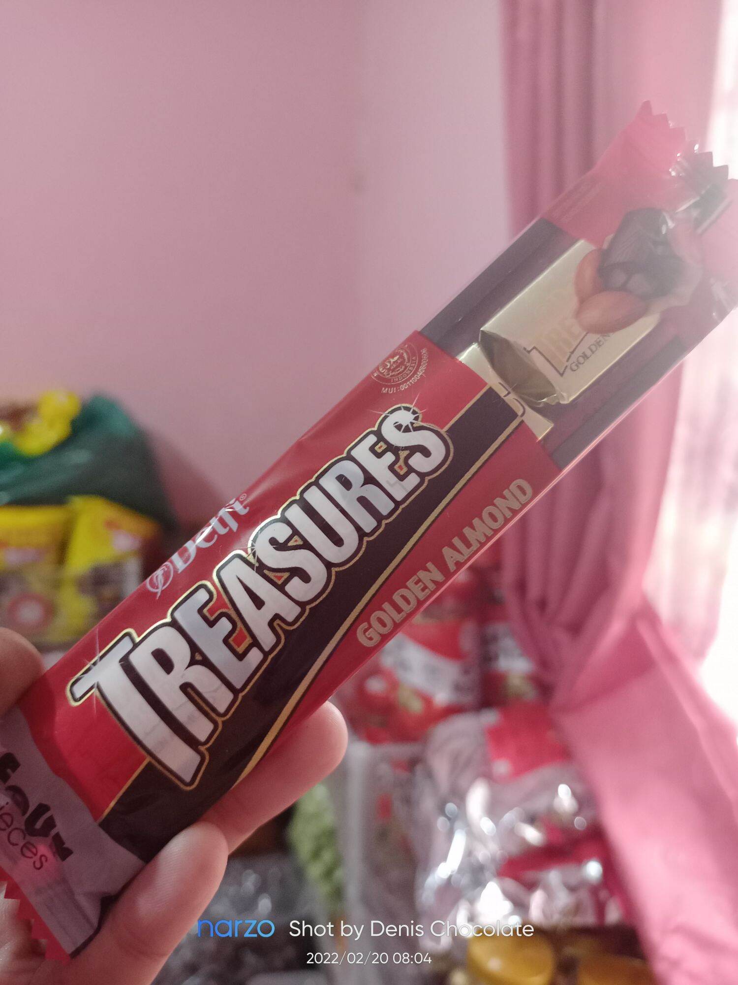 Coklat Delfi Treasure Golden Almond 65gr ecer | Lazada Indonesia