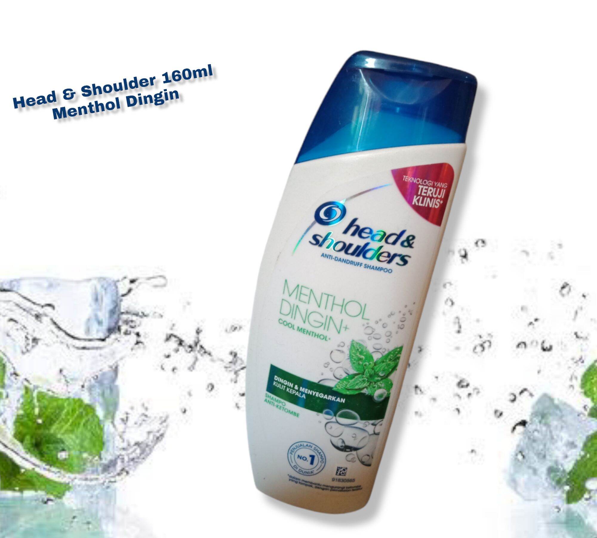 Head & Shoulders 160ml Anti-Dandruff Shampoo Ice Cool menthol Dingin ...