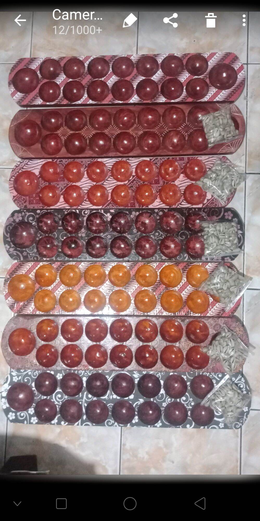 papan congklak dakon kayu tradisional (2) | Lazada Indonesia