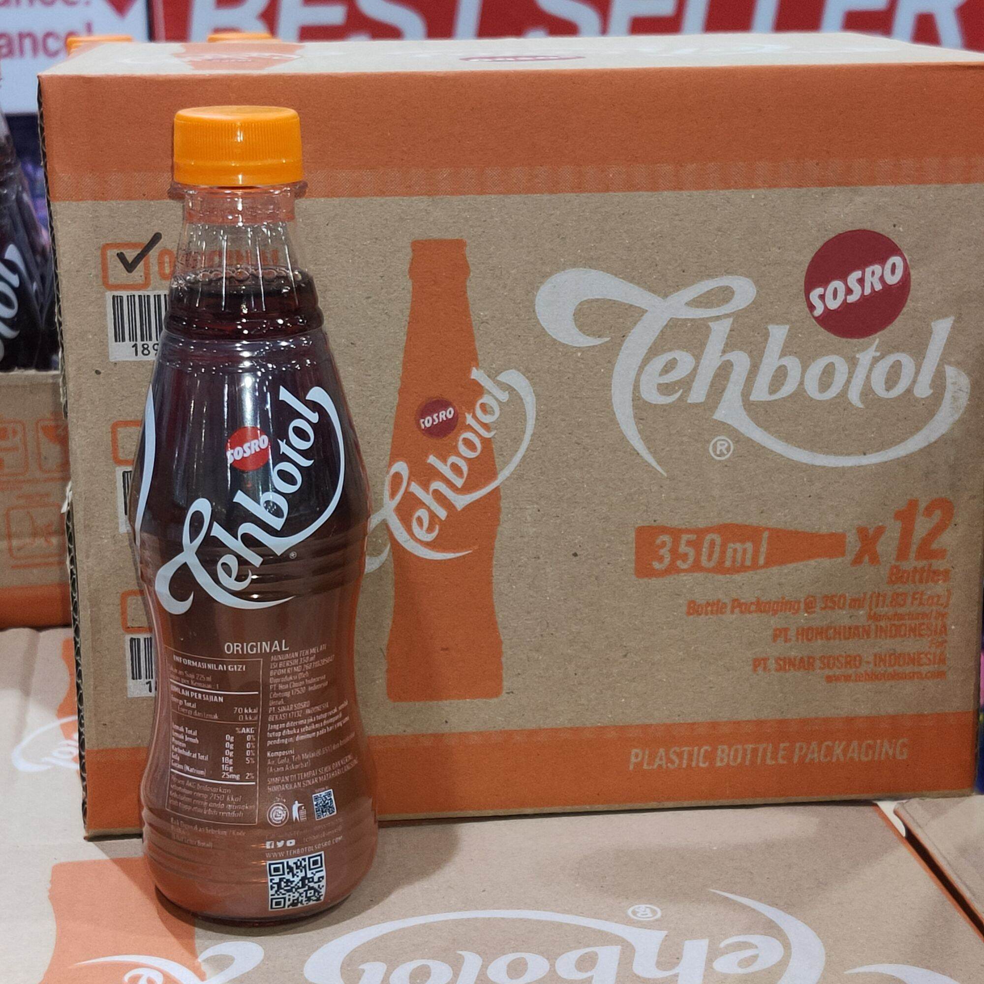 Teh Botol Sosro 350ml 1 Dus isi 12pcs | Lazada Indonesia