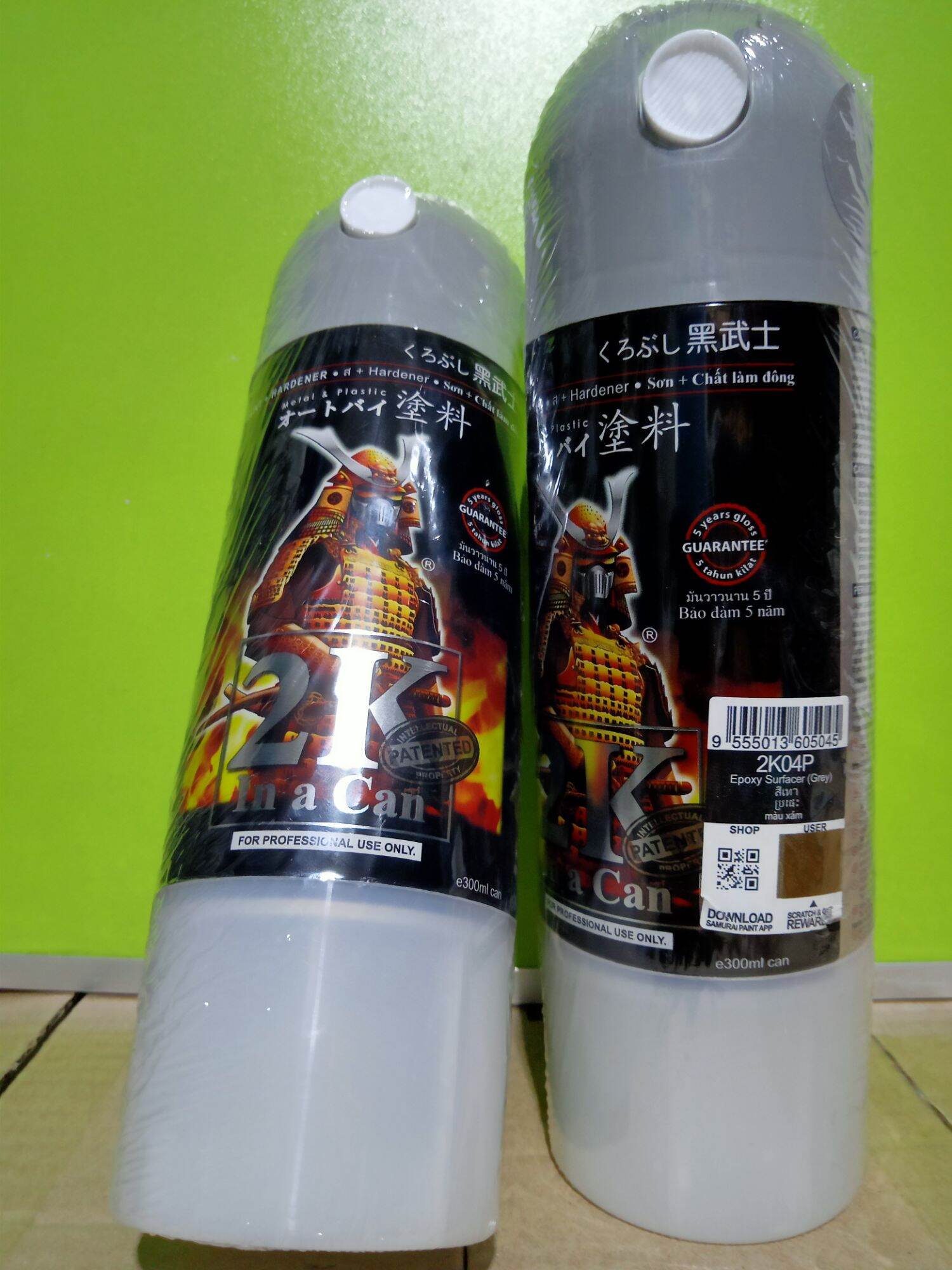 Cat Semprot Pilox Pilok Samurai Epoxy Surfacer Grey 2k04P 300ml Warna ...