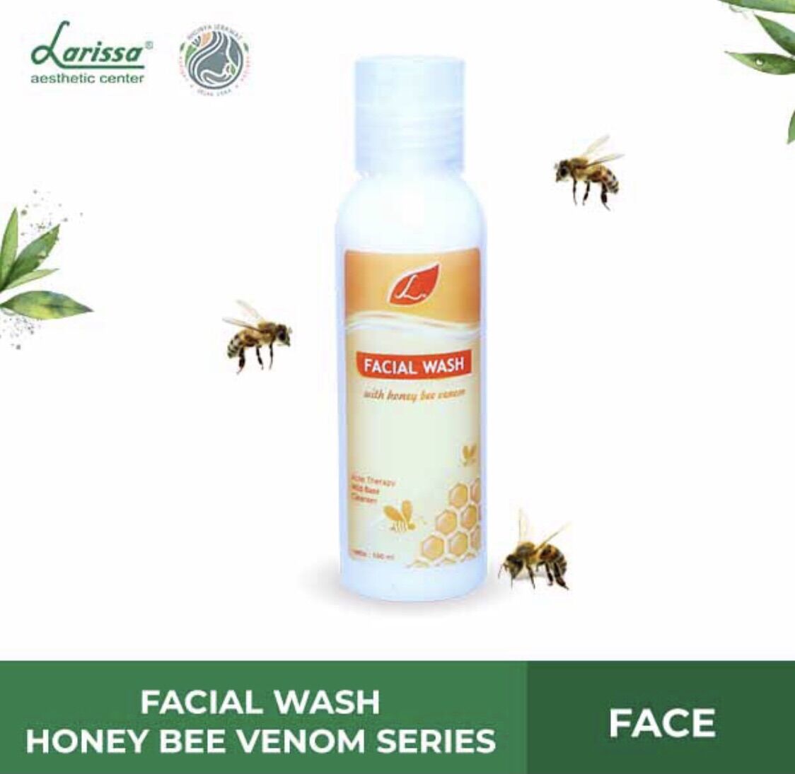 Facial wash honey bee venom larissa for acne therapy | Lazada Indonesia