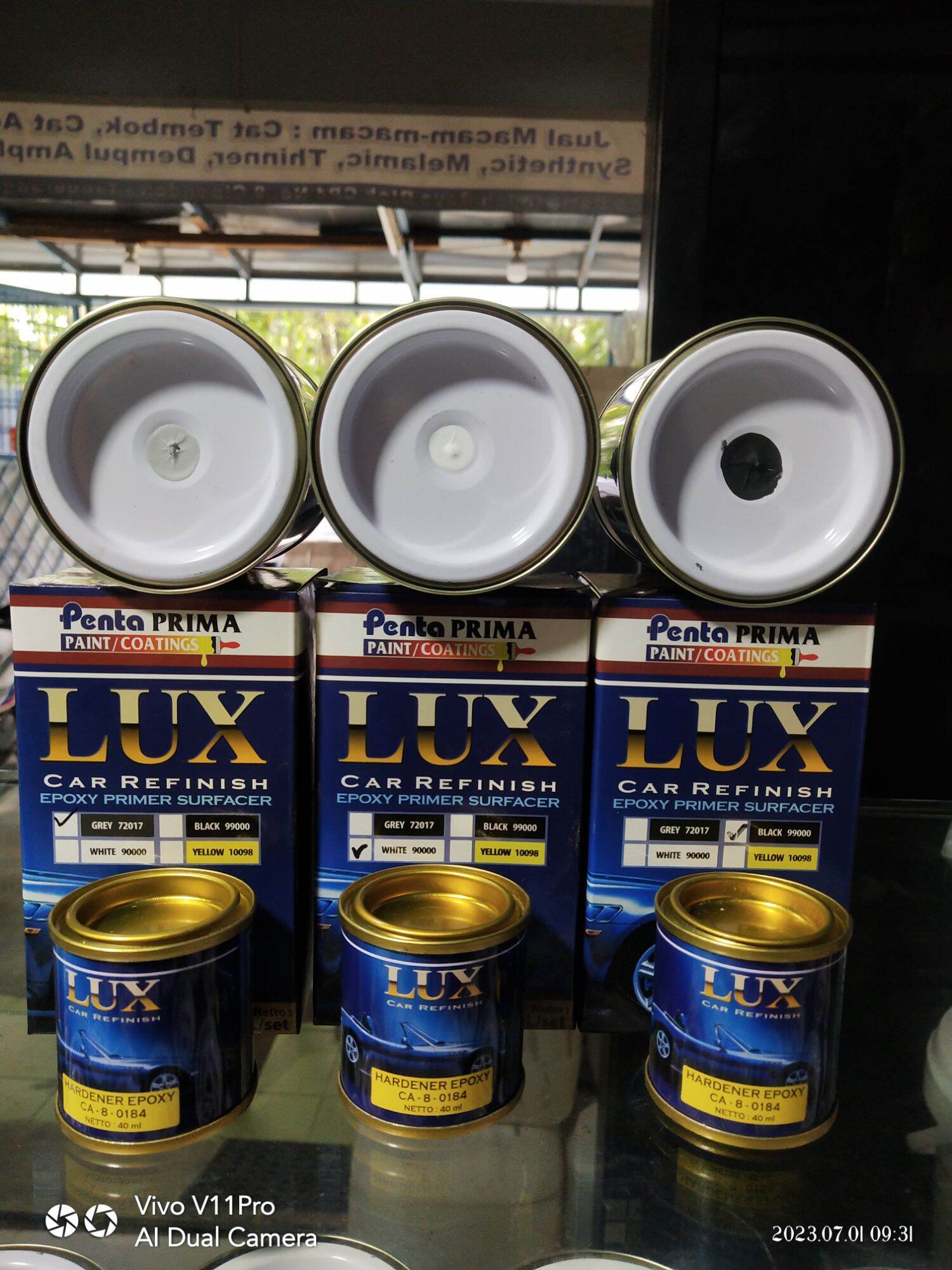 CAT EPOXY LUX CAR REFINISH EPOXY PRIMER SURFACER GREY,BLACK DAN WHITE ...