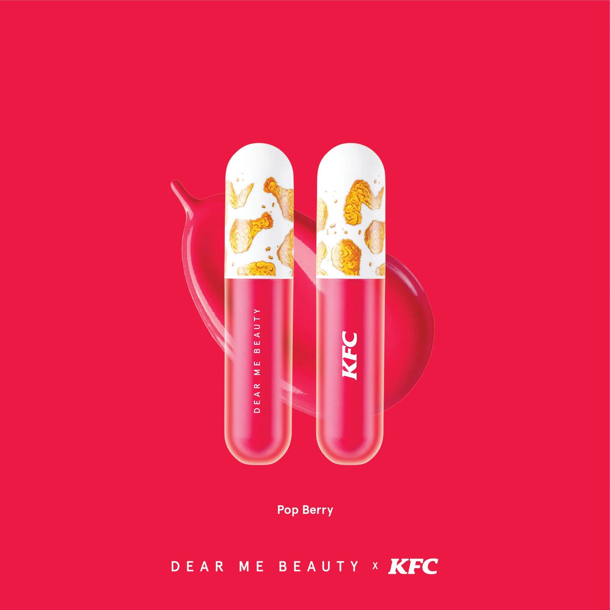 Dear me beauty X KFC Lip tint pop BERRY | Lazada Indonesia