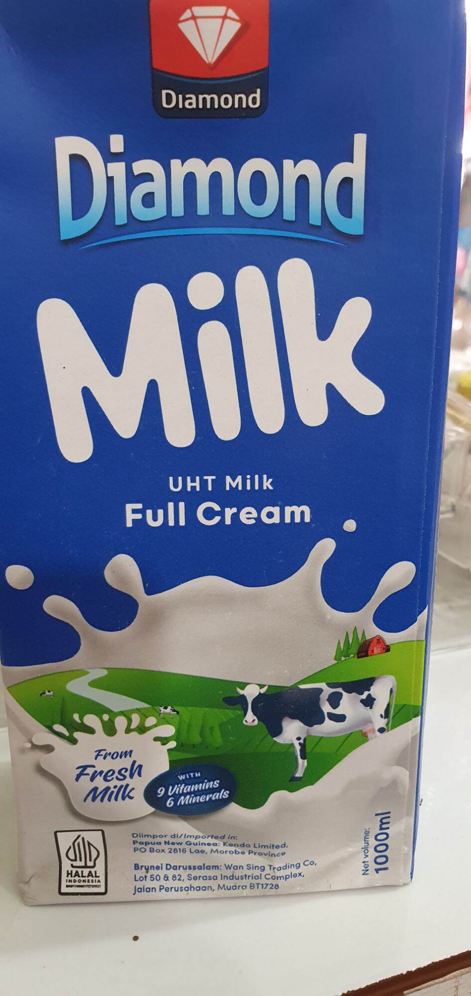 FULL cream UHT milk Diamond 1000ml | Lazada Indonesia
