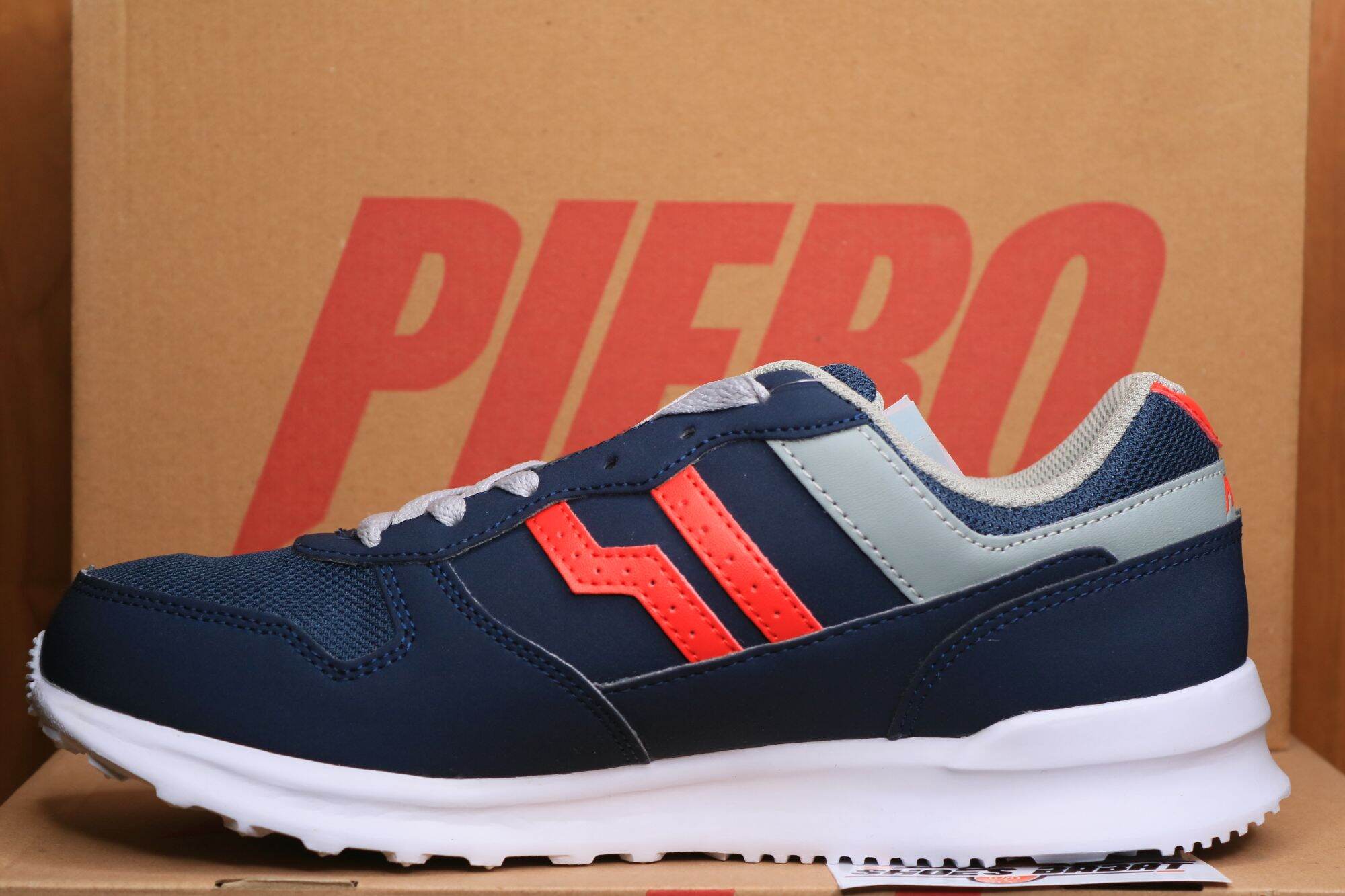 Piero Jogger Supernova Navy Grey Red - Sepatu sneakers Pria | Lazada ...